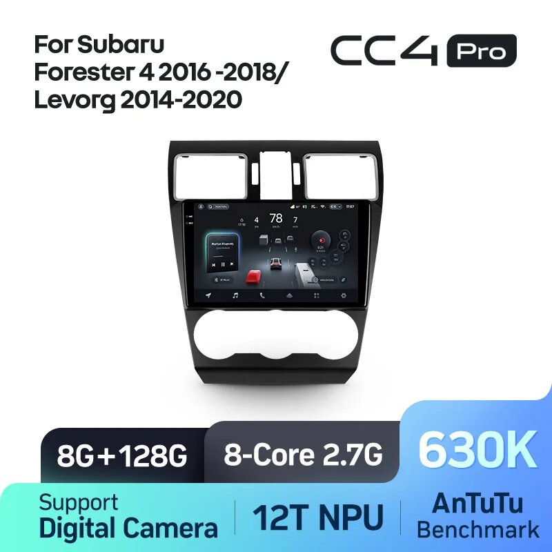 TEYES Тиайс CC4 PRO Штатная магнитола For Субару Форестер 4.2 Леворг VM For Subaru Forester 4 SJ 2016 - 2018 Levorg VM 2014 - 2020 автомагнитола 2 DIN DVD GPS CarPlay Android Auto мультимедиа автомобиля головное 16Forester CC4P 128G