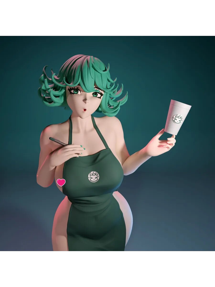 Коллекционная фигурка Tatsumaki (18+) под покраску 20 см