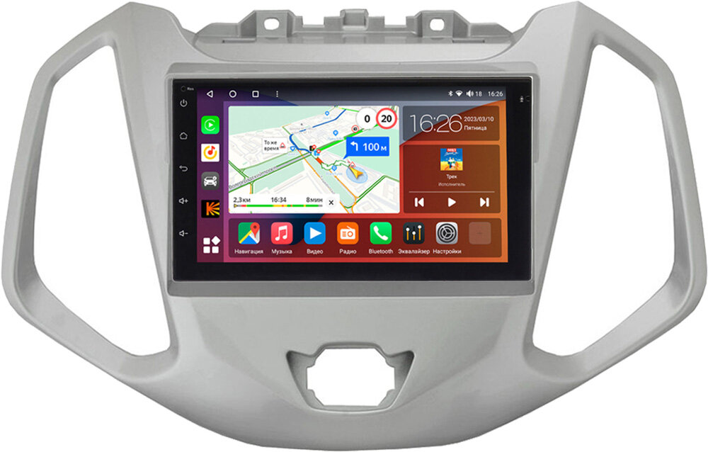 Штатная магнитола Ford Ecosport 2014-2018 Canbox H-Line 4474-RP-11-569-240 Android 10 (4G-SIM, 8/256, DSP, QLed)