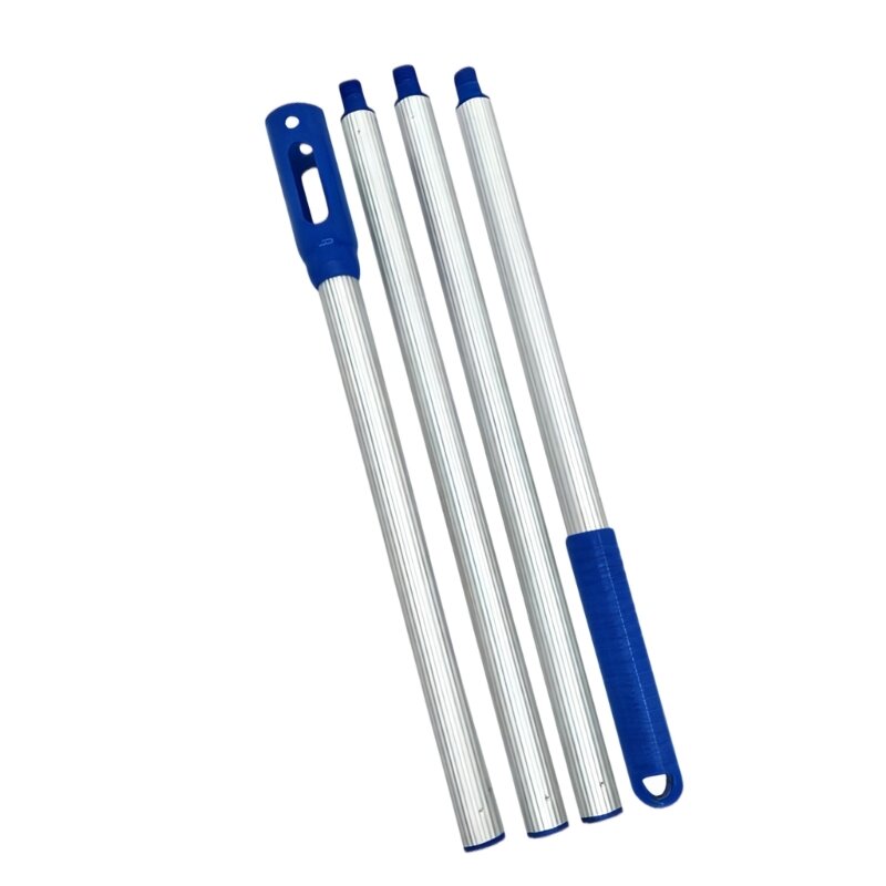 Листовая сетка для бассейна усиленная телескопическая штанга из алюминиевого сплава, 3 секции, 4 штанга-4 съемная втулочная