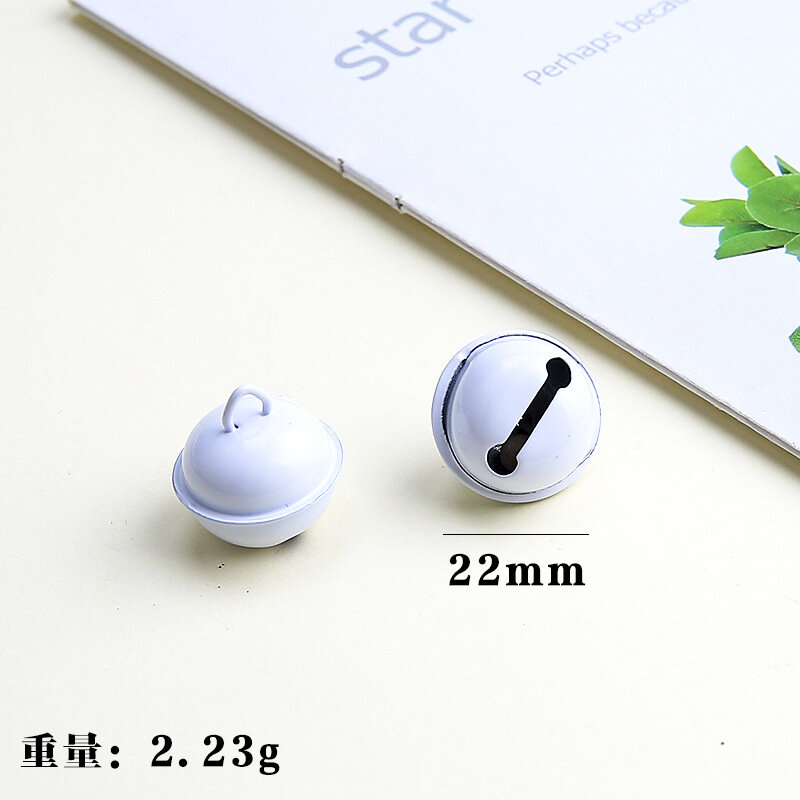 22-миллиметровые окрашенные металлические колокольчики в ярких цветах, аксессуары для рукоделия, подходят для брелоков, подвесок, ошейников для домашних животных, декоративных мелких предметов, креати