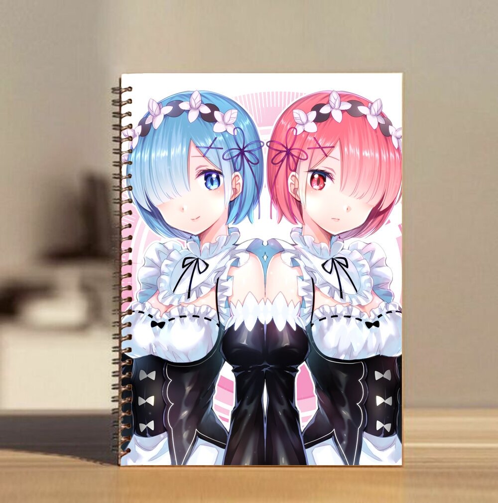 Скетчбук А5 по аниме Жизнь в альтернативном мире с нуля / Рам / Рэм / Re: Zero №14