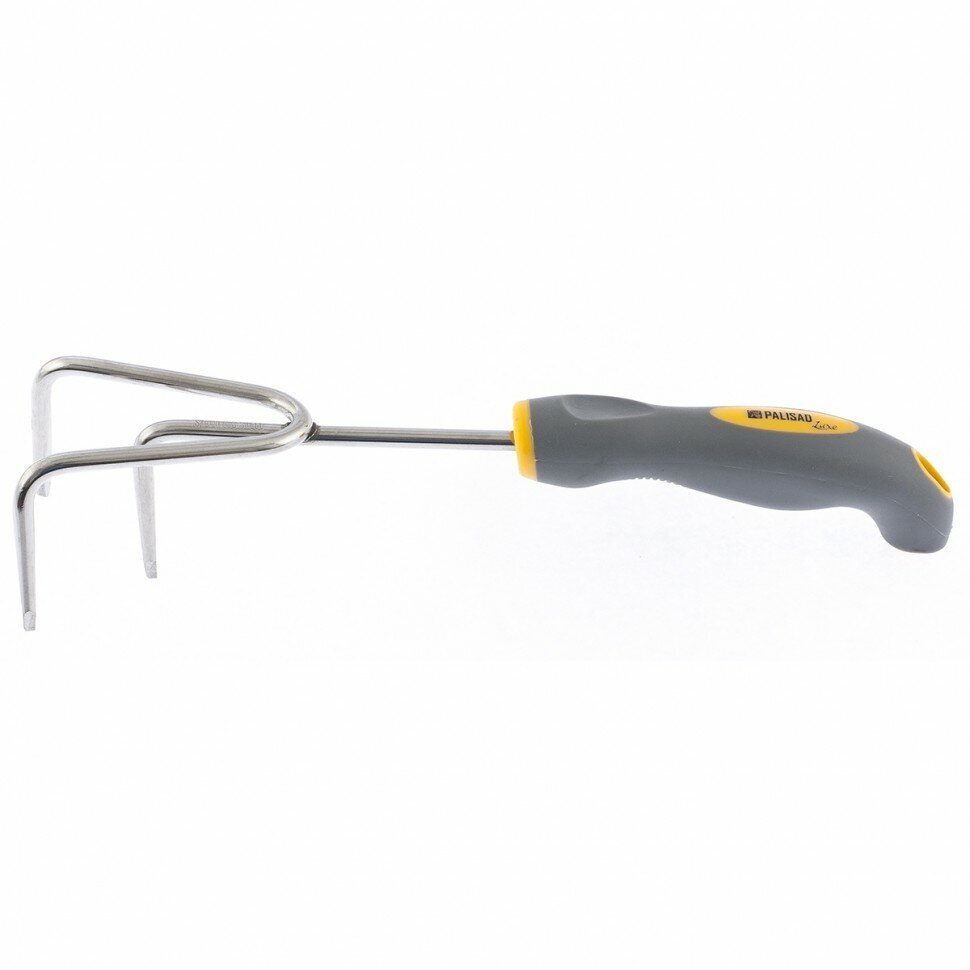 Рыхлитель 3-зубый, 80 х 310 мм, нержавеющая сталь, двухкомпонентная рукоятка, Premium Plus Palisad, 62054