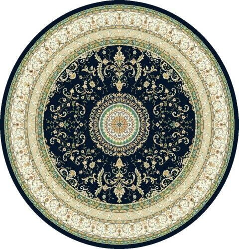 Ковер Круглый на пол в гостиную в спальню 100х100 см классический ворс 3 мм с бахромой 227490 KoverVDom