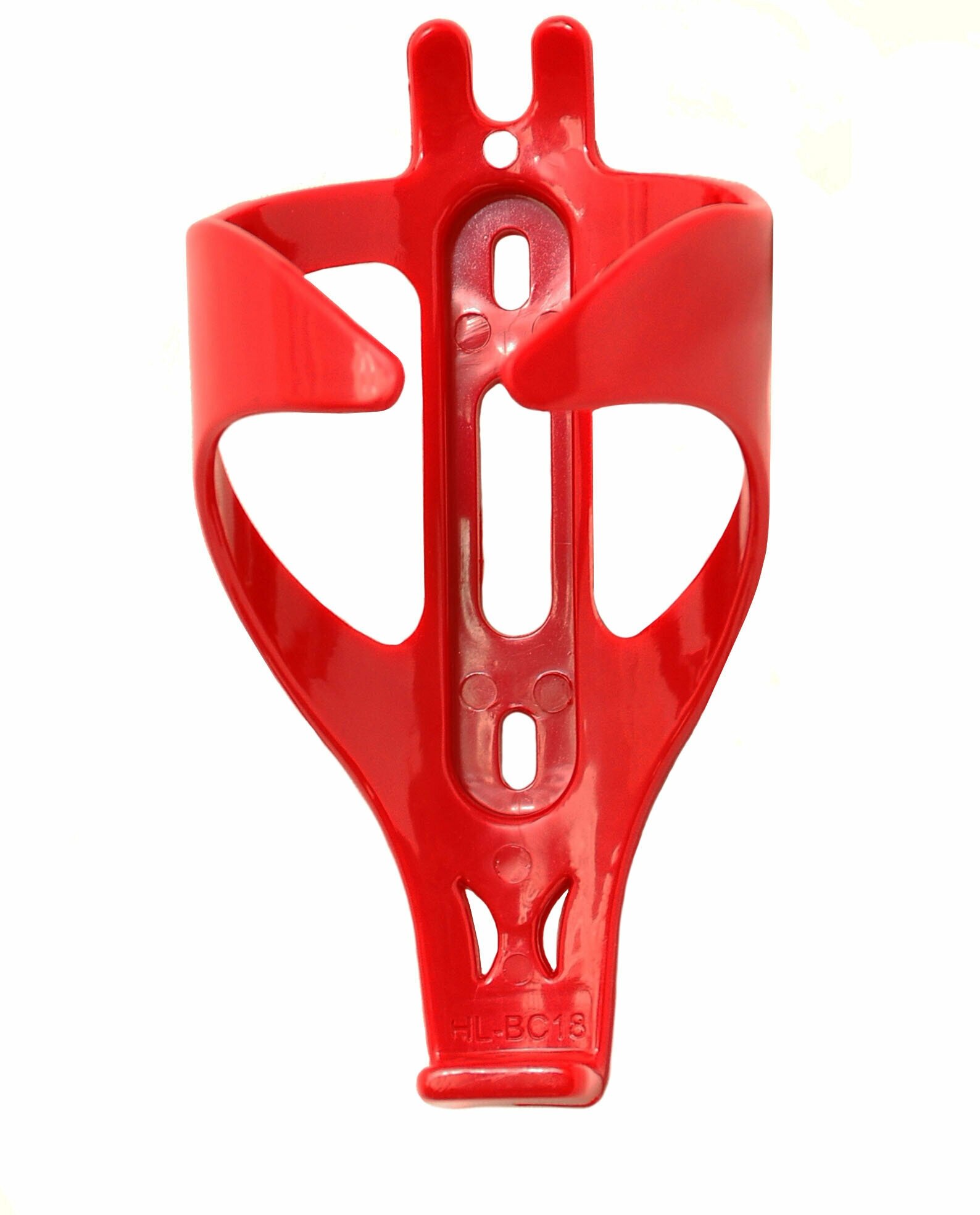 Флягодержатель велосипедный поликарбонат высокопрочный облегченный красный HORST