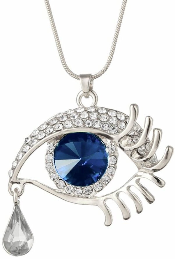 Колье, кристалл, искусственный камень