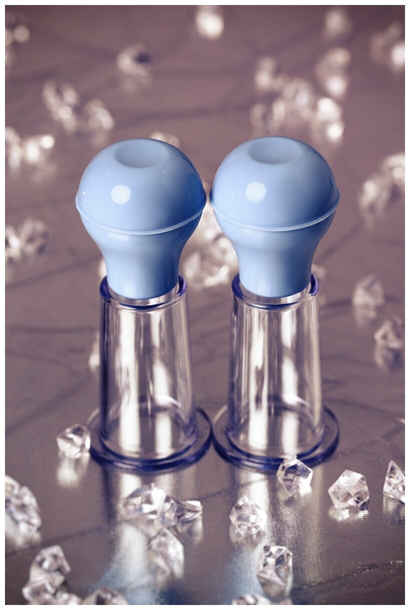 Набор для стимуляции сосков TOYFA, ABS пластик, голубой, 9,7 см -