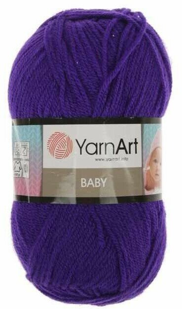 Пряжа YarnArt baby цвет 203 (фиолетовый) 100% акрил, 50гр, 150м - 1 моток