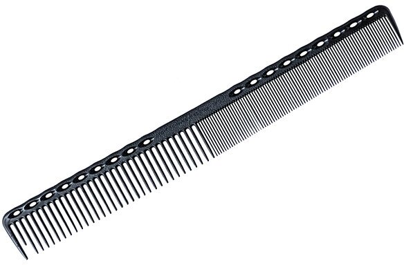 Расчёска для стрижки Y.s.park 331 carbon, черная, супердлинная карбон, 23 см