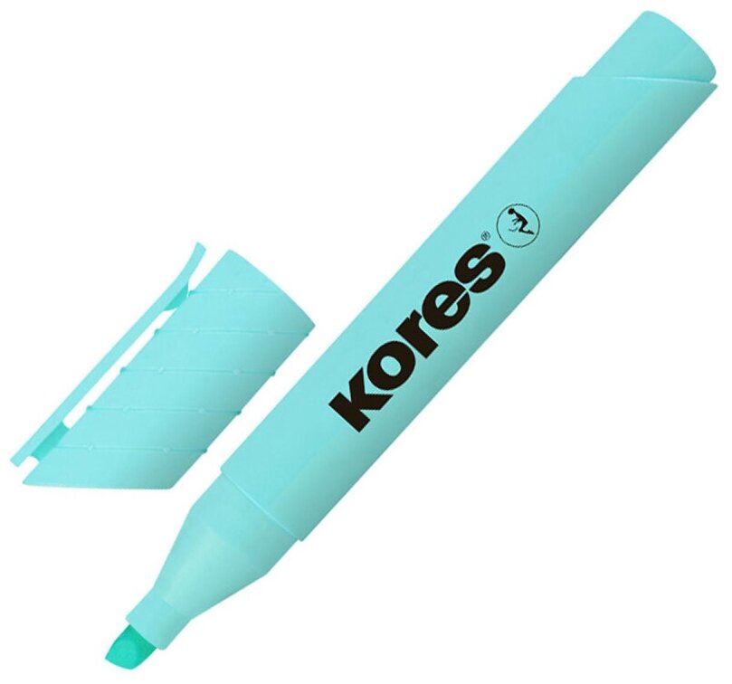 Маркер текстовыделитель Kores HighLinerPlusPastel на водной осн, бирюз36033 1536767