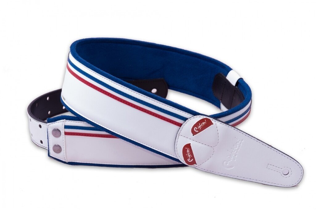 8401070110309 Mojo Race White Ремень для гитары, RightOn Straps
