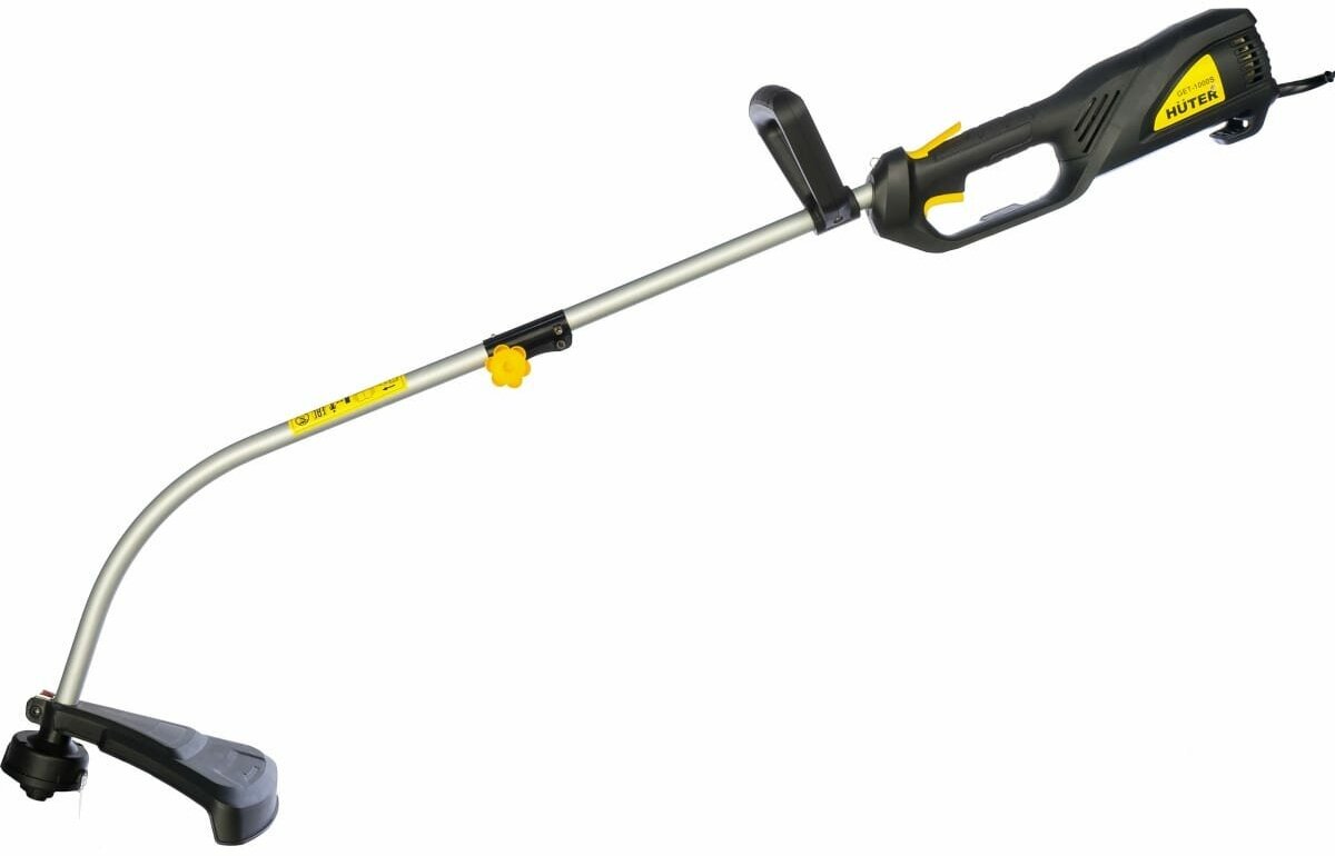Триммер электрический HUTER Мощность 1000 Вт, ширина скашивания 35 см, леска диаметром 2 мм (GET-1000S)