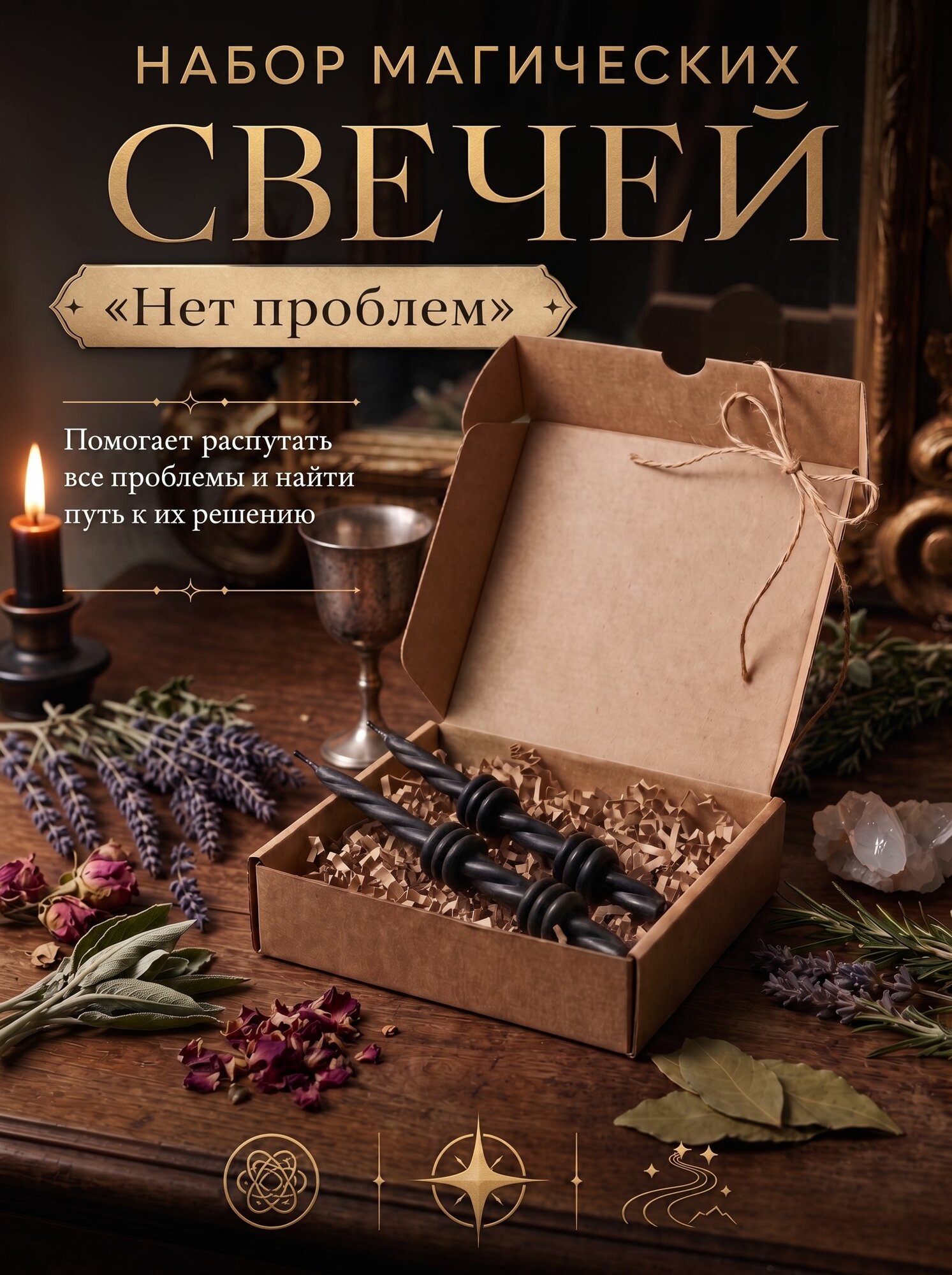 Свечи программные, набор " Нет проблем "