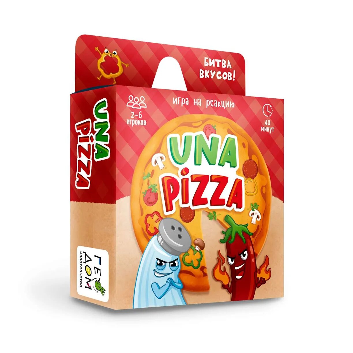 Игра карточная. Una pizza. 60 карточек.