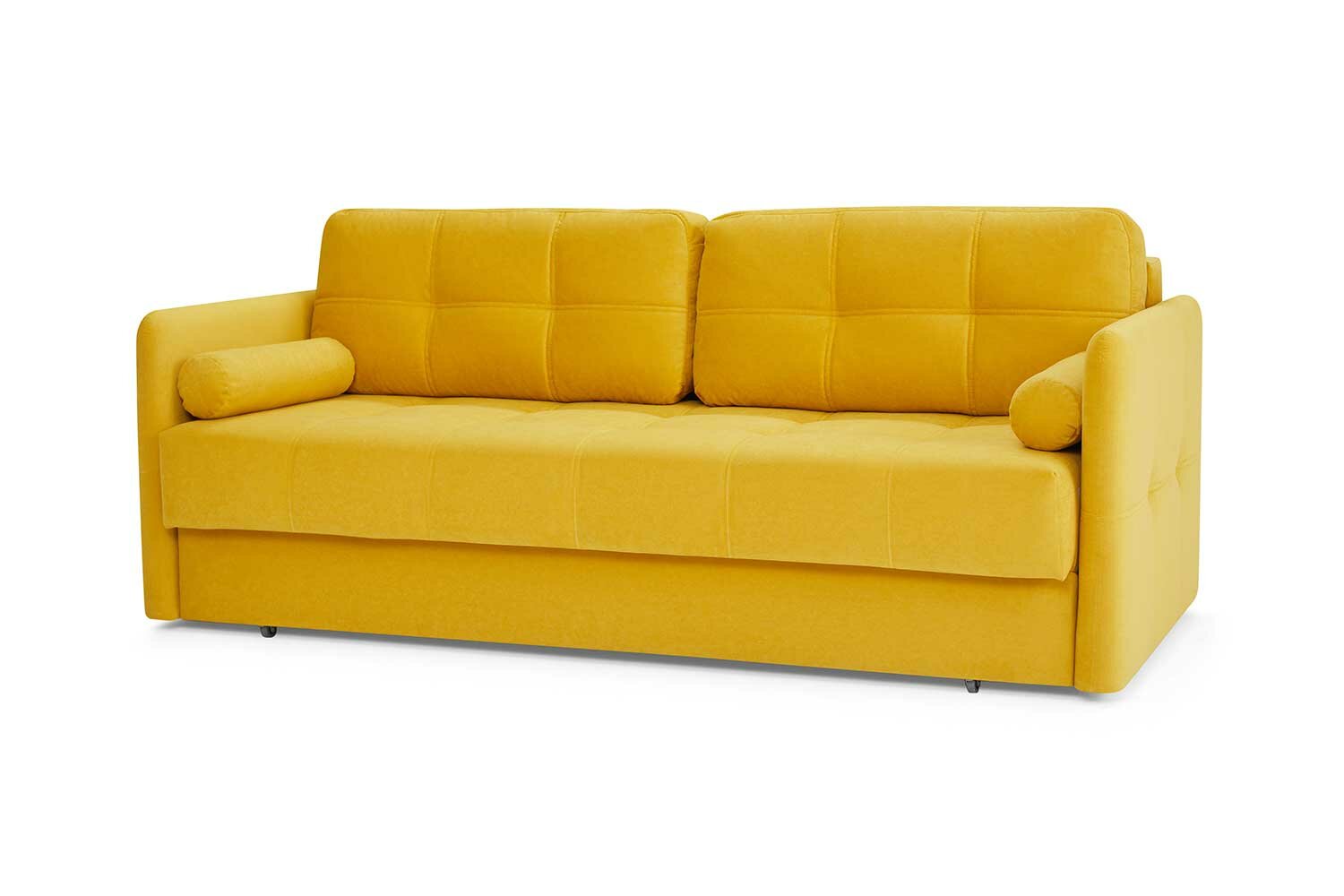 Диван-кровать Hoff Венос, 222х92х108 см, обивка велюр, цвет горчичный