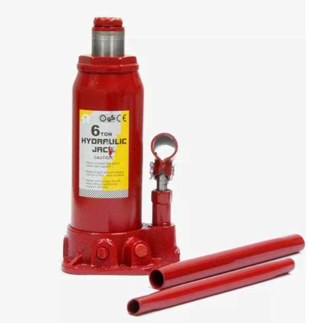 Домкрат бутылочный одноштоковый 6т, с выдвижным винтом Torin TH90604