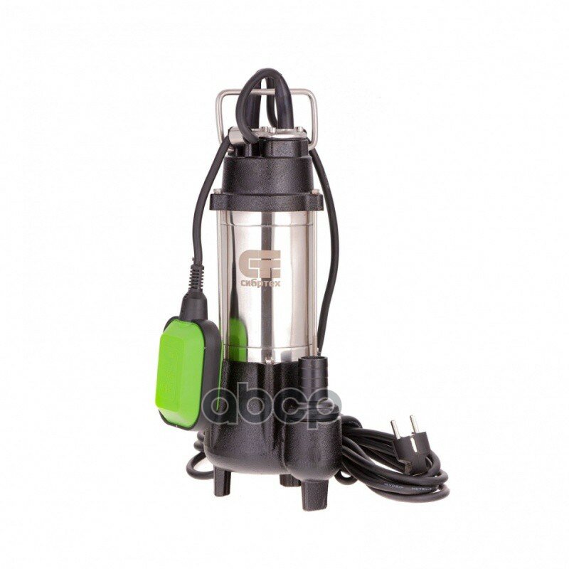 Насос погружной фекальный 250Вт 166л/мин глубина погружения 5м СИБРТЕХ Сибртех арт. 99801