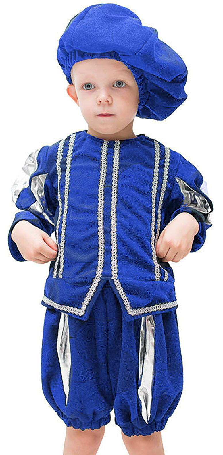 Карнавальный костюм детский "Паж", праздничный наряд для мальчика, 5-7 лет, рост 122-134 см