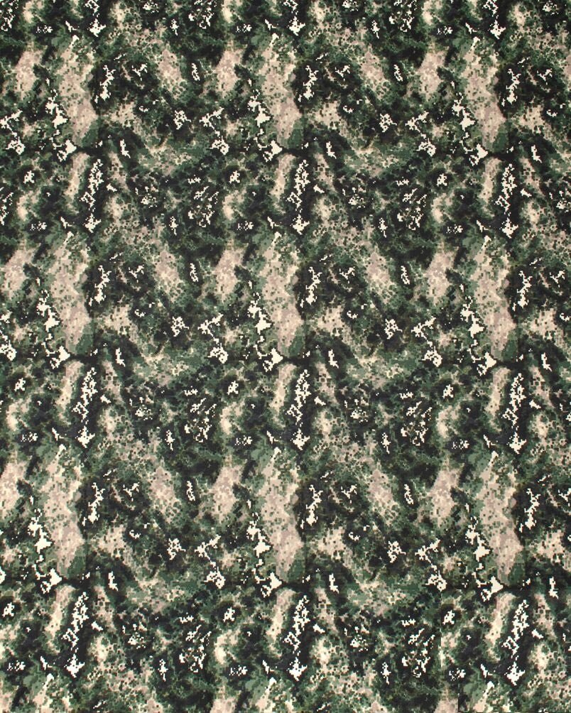 Ткань Твил рип-стоп водоотталкивающая. Плотность 190 гр/м2. Цвет камуфляж цифра олива песок Х001. Готовый отрез 3м*1,5м.