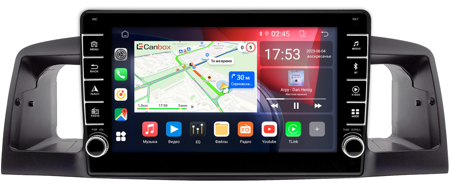 Штатная магнитола BYD F3 2005-2013 Canbox BGTR9-9076 4/64 Android 10 (IPS, DSP, CarPlay)