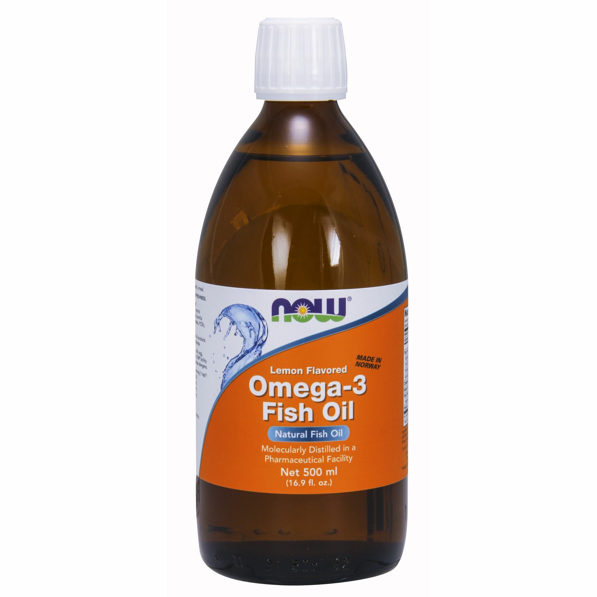 NOW Omega-3 Fish Oil, рыбий жир с омега-3, Улучшение функций мозга, 500 мл