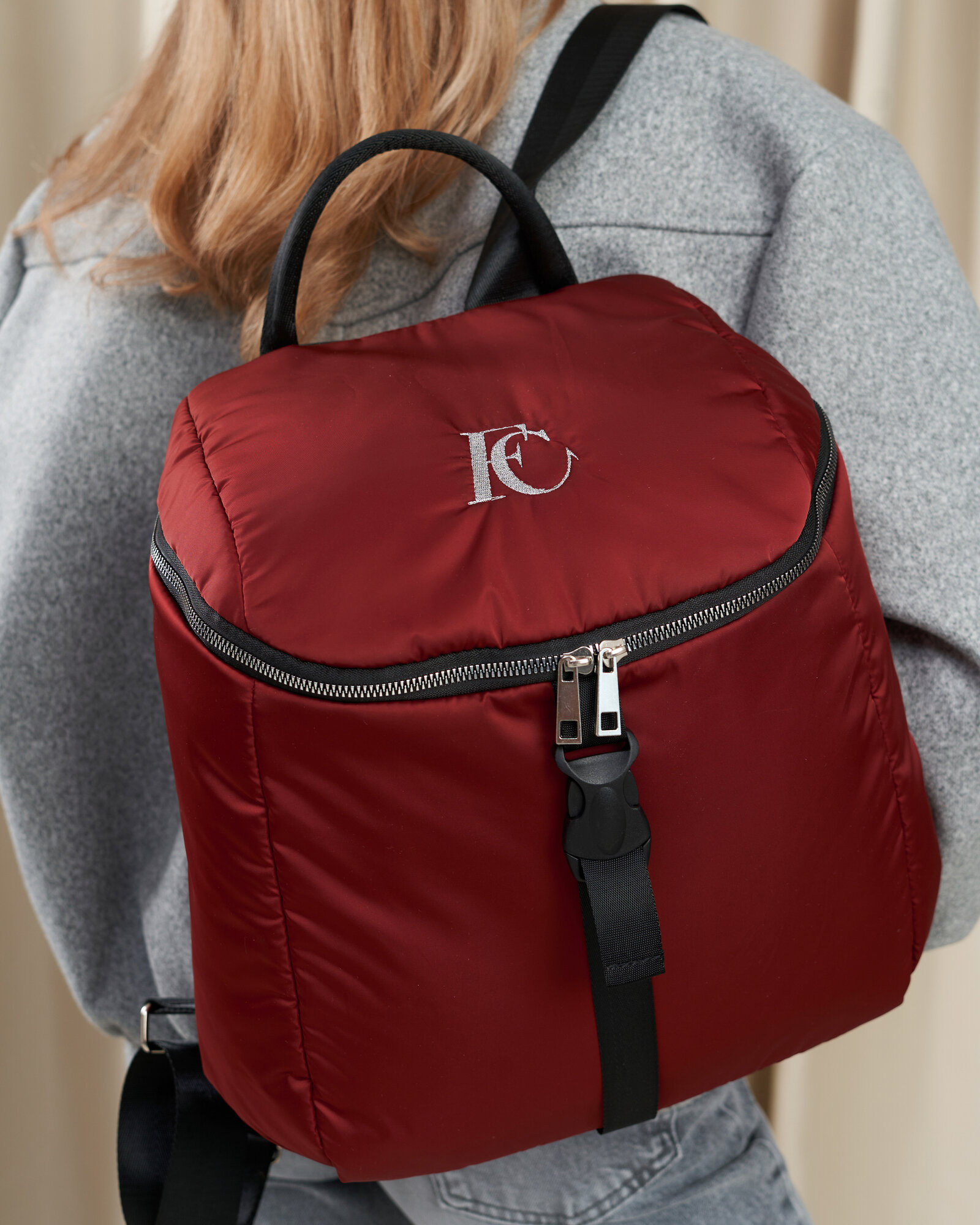 Рюкзак большой тканевый городской