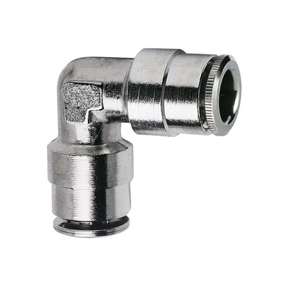 Пневмофитинг цанговый L-образный переходной Cn-L12 для полиуретановых и рильсановых трубок, Арт. 6157