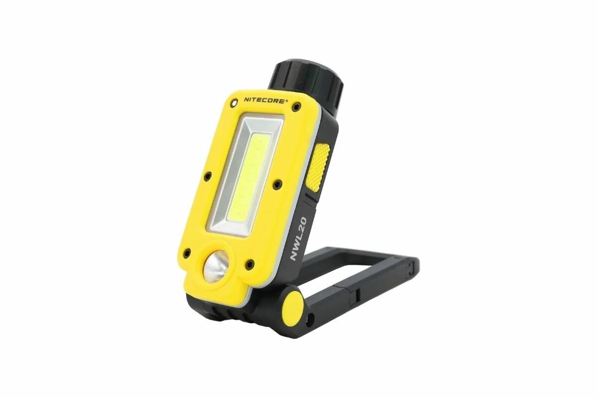 Повседневный фонарь Nitecore edc nwl20 многофункциональный рабочий фонарь 600 люмен, с регулировкой от 0 до 180 гр, магнитным основанием 0210