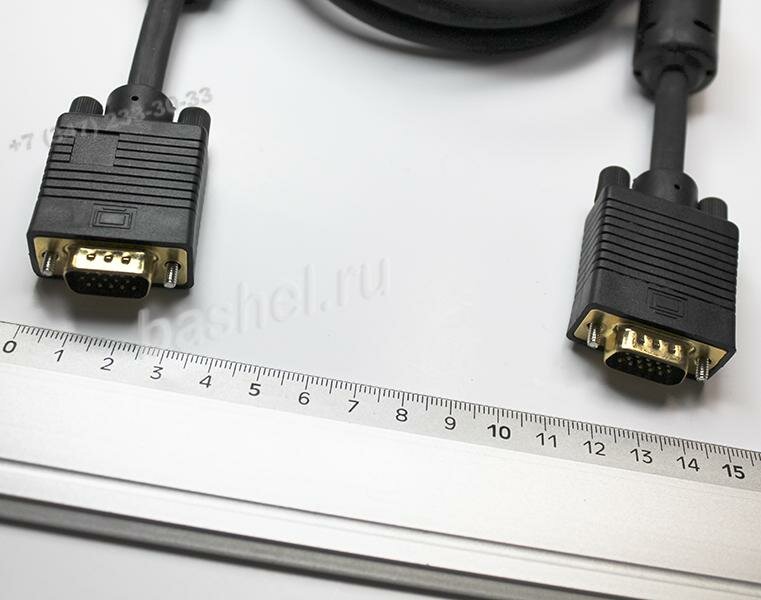 Шнур VGA HDB15M-HDB15M (шт. позол, фильтр, 9 мм) 15,0 м