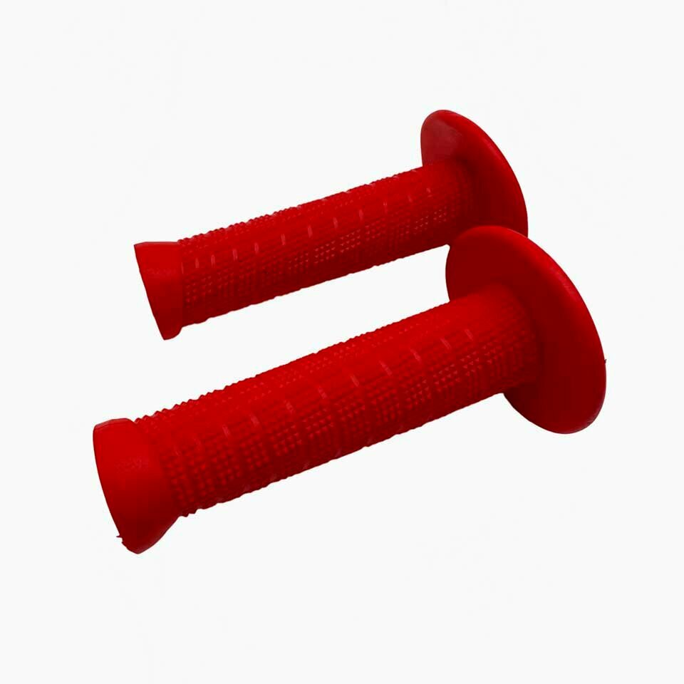 Ручки руля (грипсы) на питбайк Kayo, Ycf, Motoland, TTR (красный, пара)