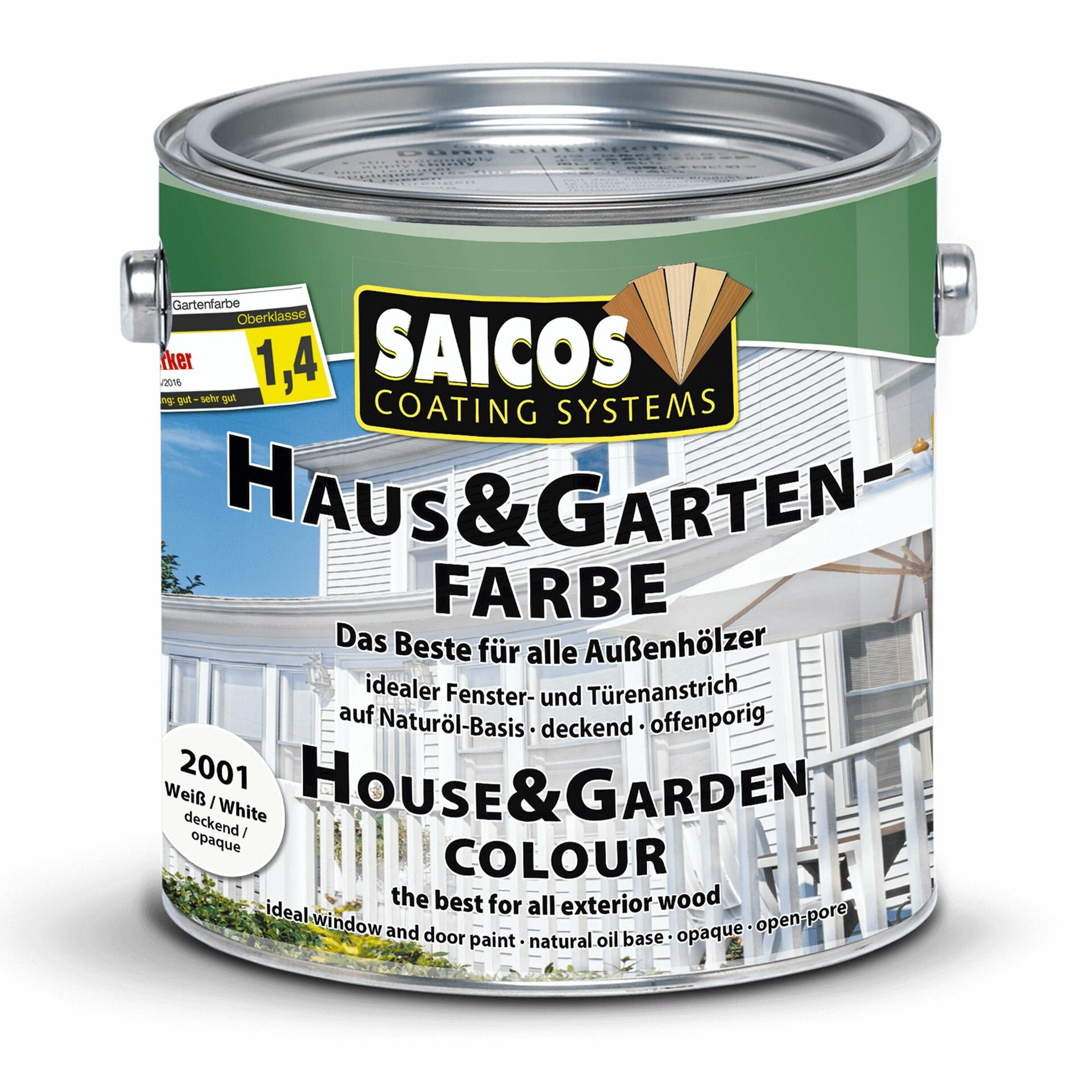 Краска для дерева для наружных и внутренних работ Haus & Garten-Farbe 2701 Скалистый серый 0.75л