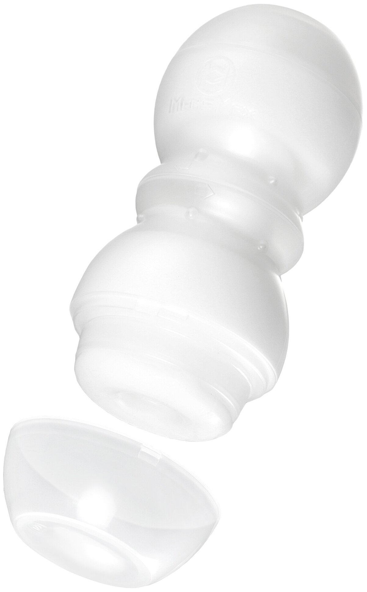 Мастурбатор нереалистичный MensMax Smart Gear RED, TPE, белый, 15 см