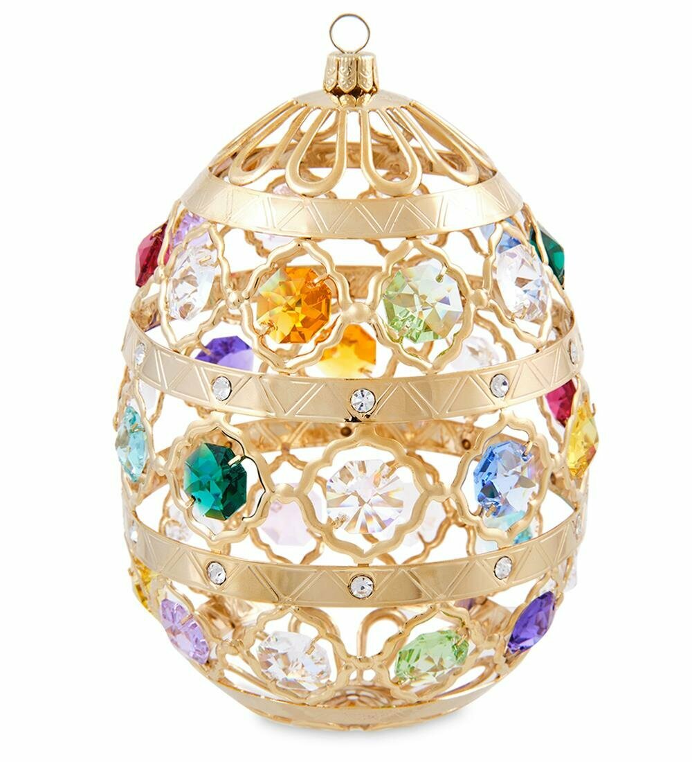 Фигурка Яйцо бол. с цв. кр. A13535 Crystal Temptations, Металл, кристалл