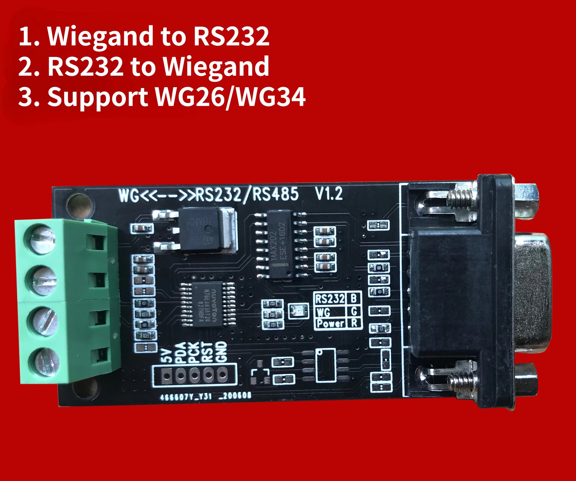 Конвертер Wiegand WG26/34, Цвет: TTL to Wigan