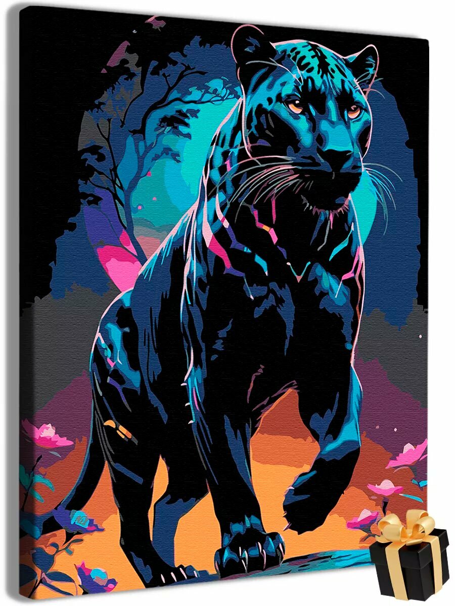 Картина по номерам пантера