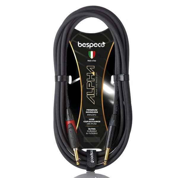 Кабель гитарный Bespeco Silent AH300SL 3 m (прямой/прямой)