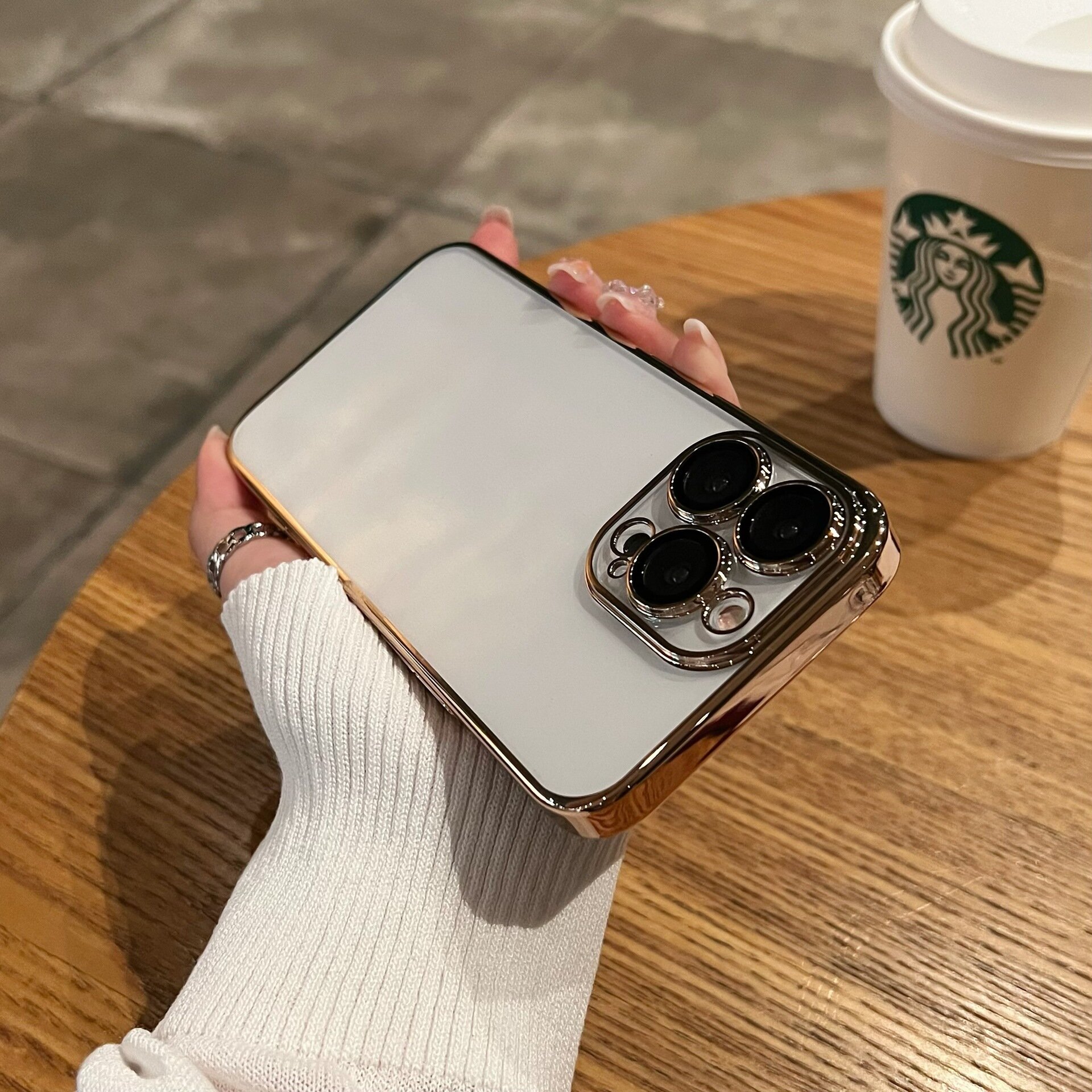 Чехол colorful rose, для iPhone 11, TPU, гальваническое покрытие, золотой