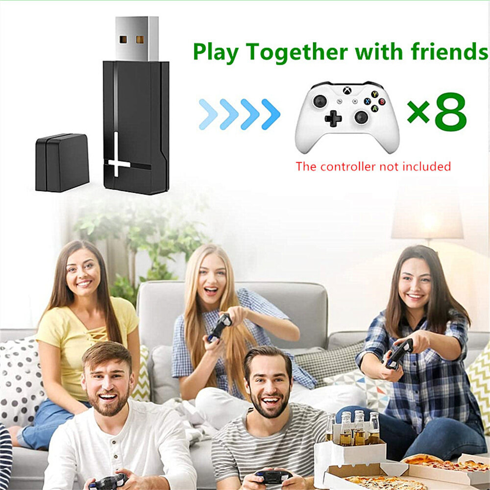 USB Адаптер Беспроводного Приемника для контроллера XBOX One/S X Портативный Беспроводной Приемник-Передатчик для XBOX One Elite s1 s2 на ПК WIN 7/8/10