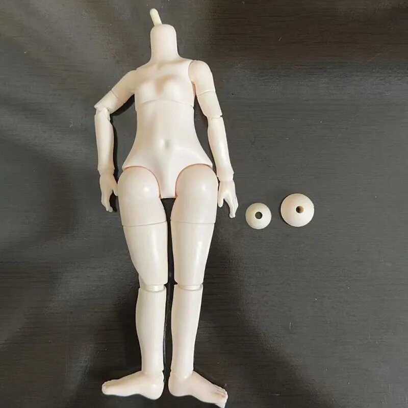 Механическая кукла BJD 30 см белая/телесная кожа Белый, nude skin body