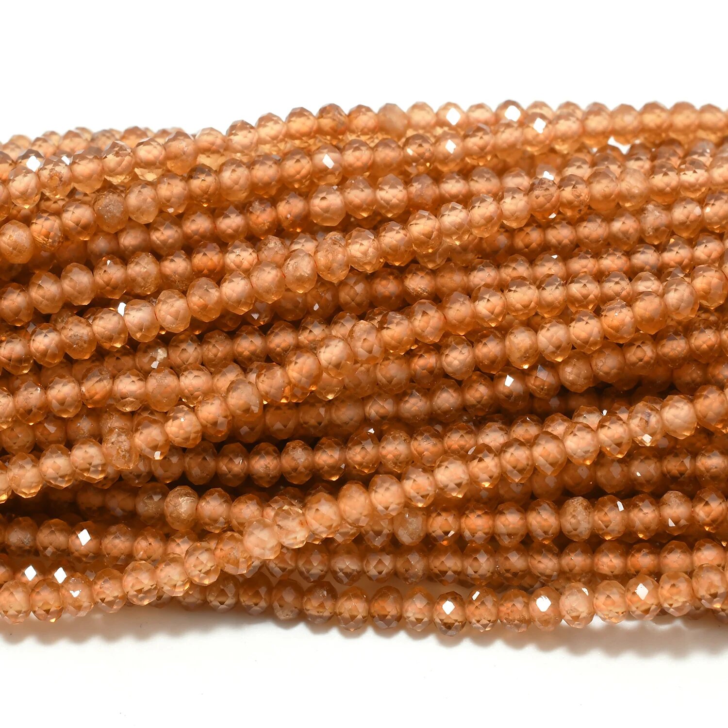 Полудрагоценные бусины GENUINSTONE Spessartine Garnet