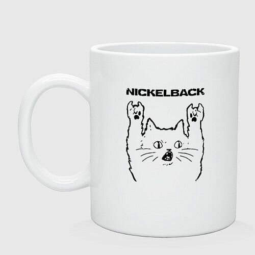 Nickelback - rock cat Керамическая кружка