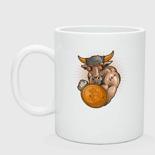 Бык инвестор Керамическая кружка