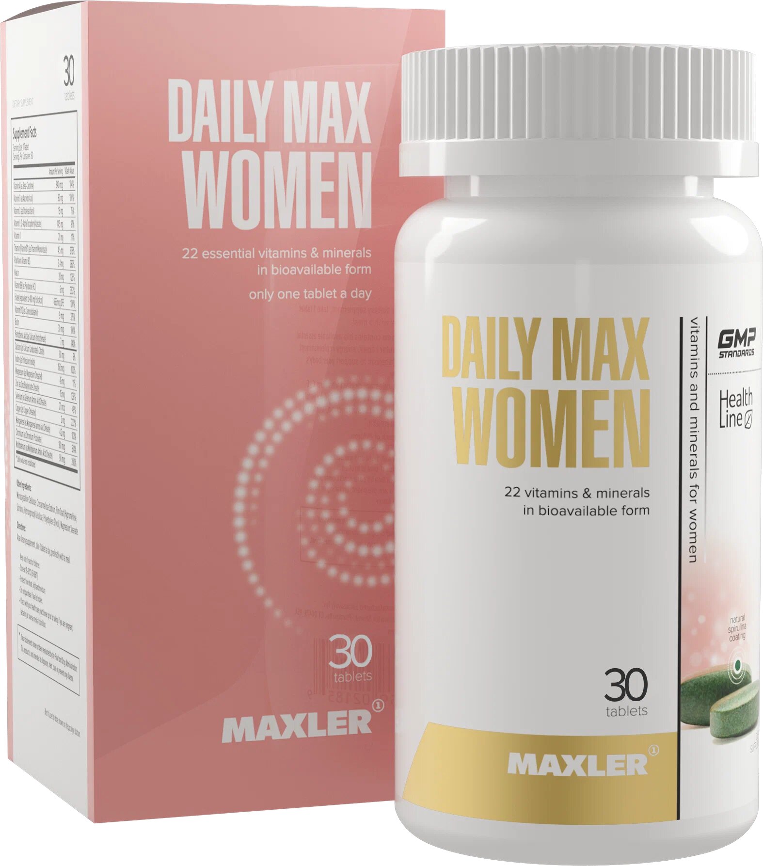 Витамины для женщин Maxler Daily Max Women 30 таблеток, для поддержки женского здоровья