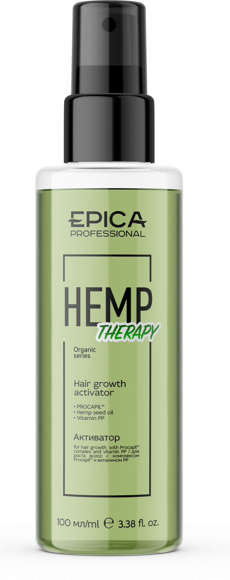 EPICA Professional Hemp Therapy ORGANIC — активатор роста волос, 100 мл