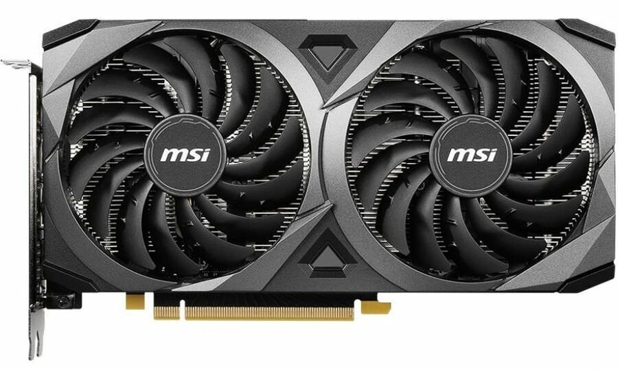 Видеокарта MSI GeForce RTX 3060 Ti (VENTUS 2X 8G V1 LHR RU) - PCI-E 4.0, 8 ГБ, GDDR6, 256 бит, HDMI, DisplayPort х3, GPU 1695 МГц