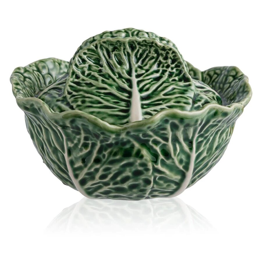 Чаша с крышкой Bordallo Pinheiro Капуста 400 мл, керамика