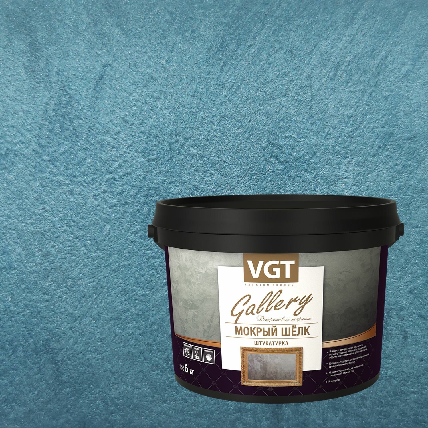Штукатурка декоративная VGT Gallery Мокрый Шелк (6кг) 2330