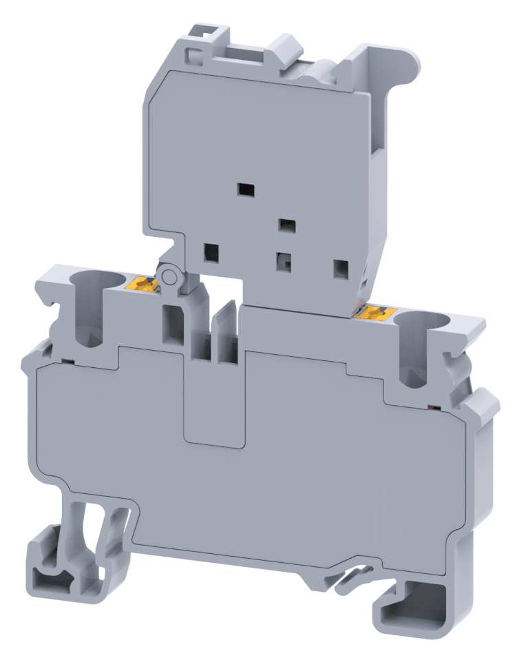Клемма для проводов КЭАЗ OptiClip CPF-4-HESI для предохранителей, 10А, корпус пластик, серый, 1шт. / зажим