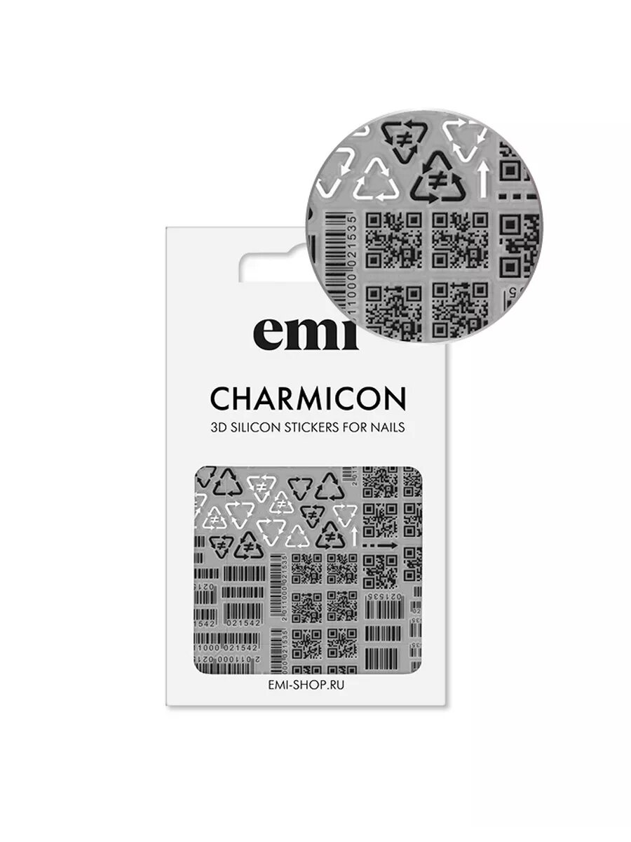 Charmicon 3D Silicone Stickers №175 Шифр