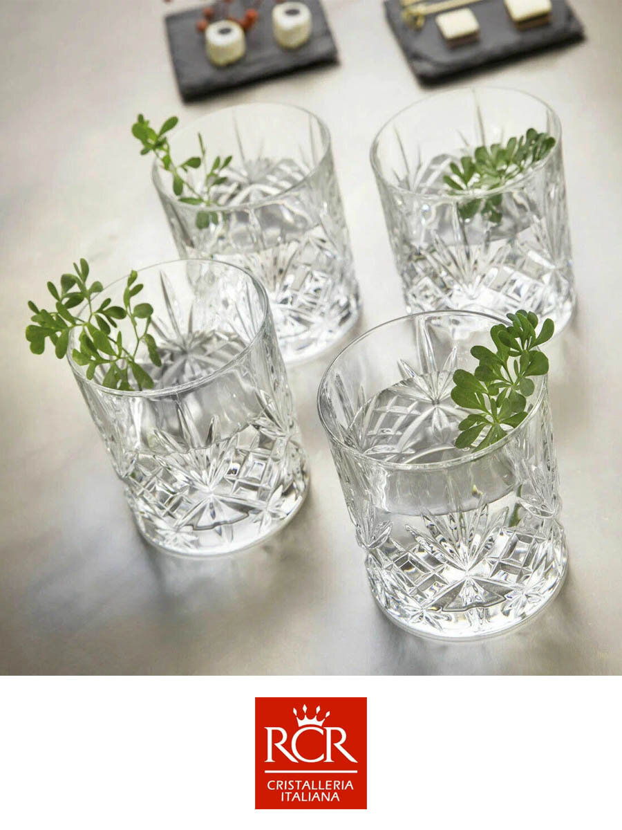 Набор стаканов низких RCR Cristalleria Italiana Melodia Of 240мл, 6шт